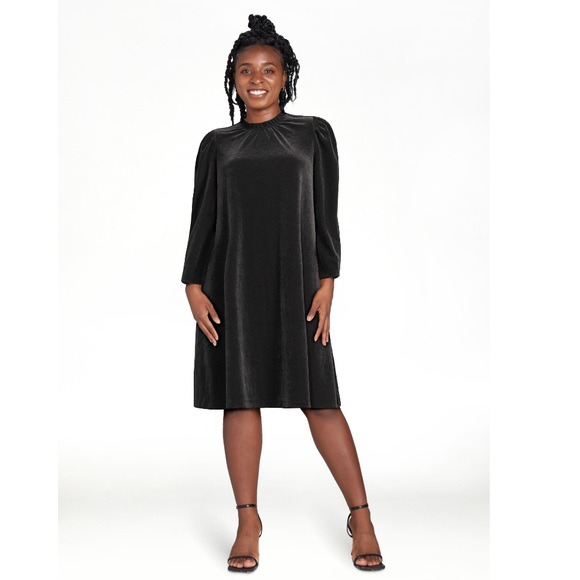 Time and Tru | Dresses | Time And True Black Velvet Dress | Poshmark